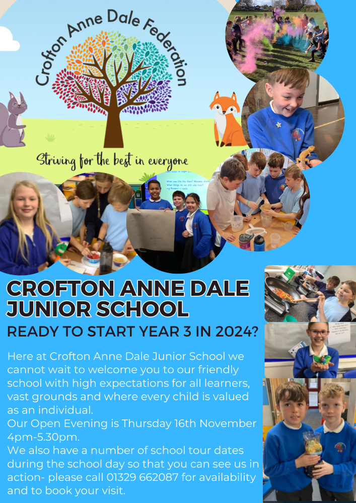 Open Evening Flyer and Tours