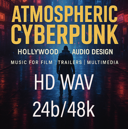 Atmospheric Cyberpunk Music vol 1 - HD WAV 24b/48k | HAD