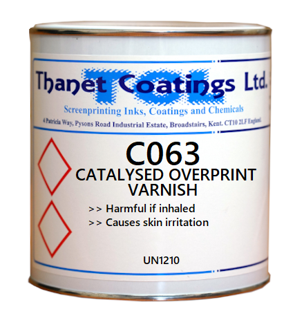 C063 CATALYSED OVERPRINT VARNISH | Thanet Coatings