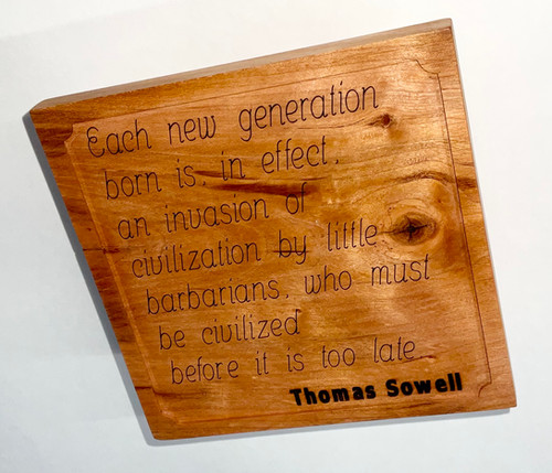 Contemporary Quoted Sign | CrookedWoodProducts