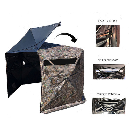WFS "The Hut" 5 Person Garage Door Hunting Blind | colessurplus