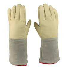35cm (13.8") Long Cryogenic Gloves LN2 Liquid Nitrogen Protective ...