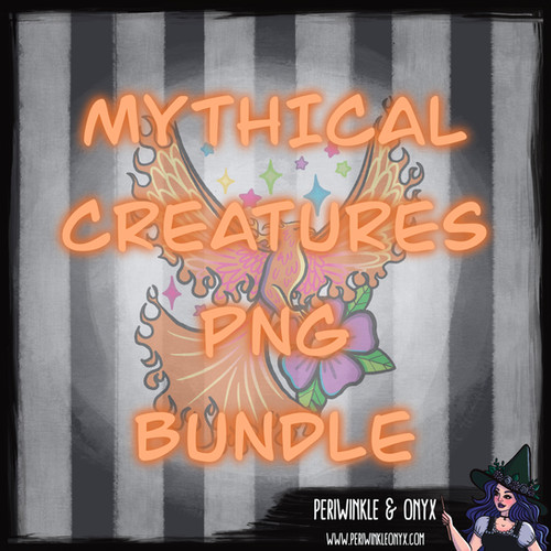 Mythical Creatures PNG Bundle | Periwinkle & Onyx