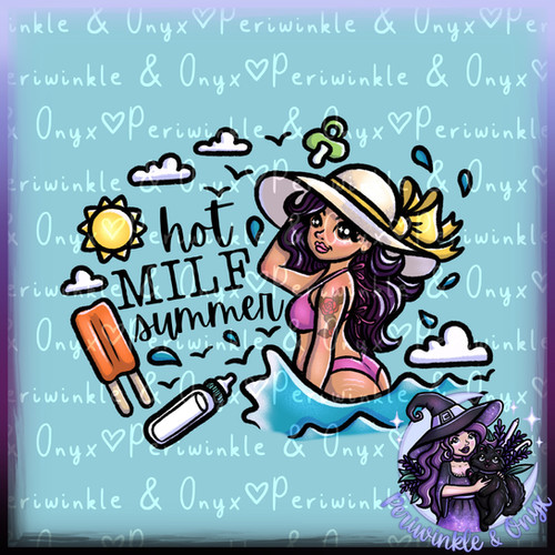 Sunhat Mom PNG | Periwinkle & Onyx