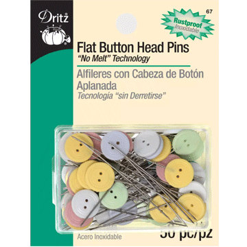 Dritz® Flat Button-Head Pins | SewTechCreate