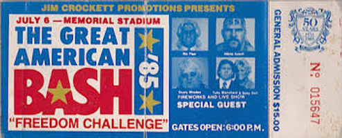 The Birth of "The Great American Bash." Part Two of Two.