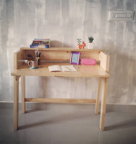 Minimalistic Wooden Study Table | justaboutart