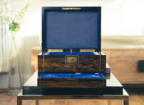 Stunning Coromandel Jewellery Box c.1850 SOLD | mjantiques