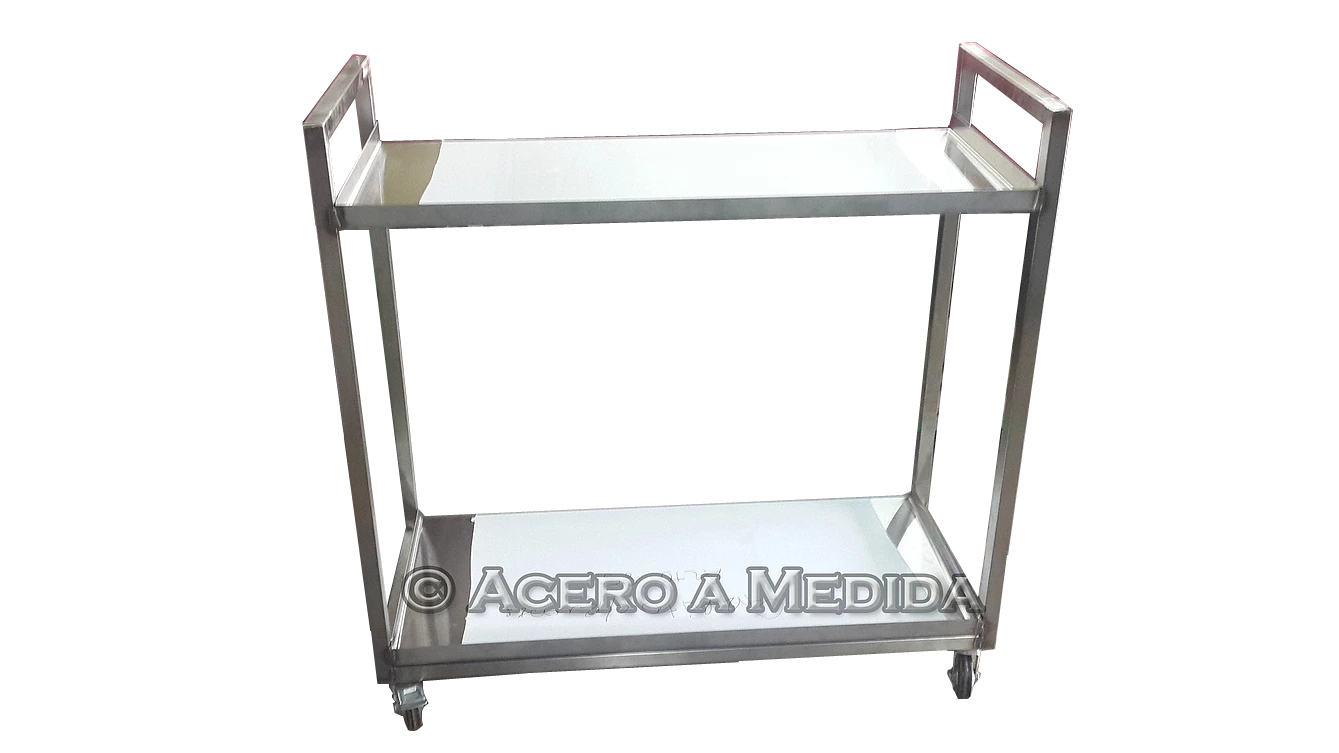 Carros con Estantes En Acero Inoxidable A Medida