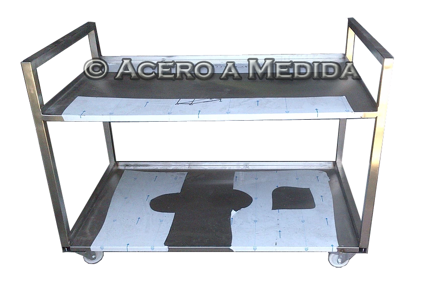 Carros con Estantes En Acero Inoxidable A Medida