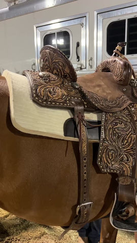 Brittany’s 2023 Custom NFR Saddles by Double J Saddlery