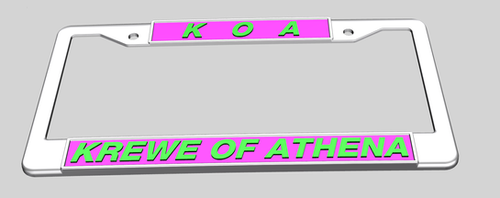 KOA License Plate Frame | kreweofathena