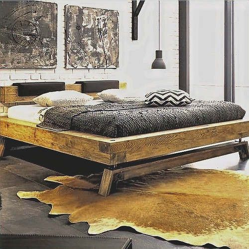 Cama Rústica de Madeira Maciça | EDM Móveis Rústicos