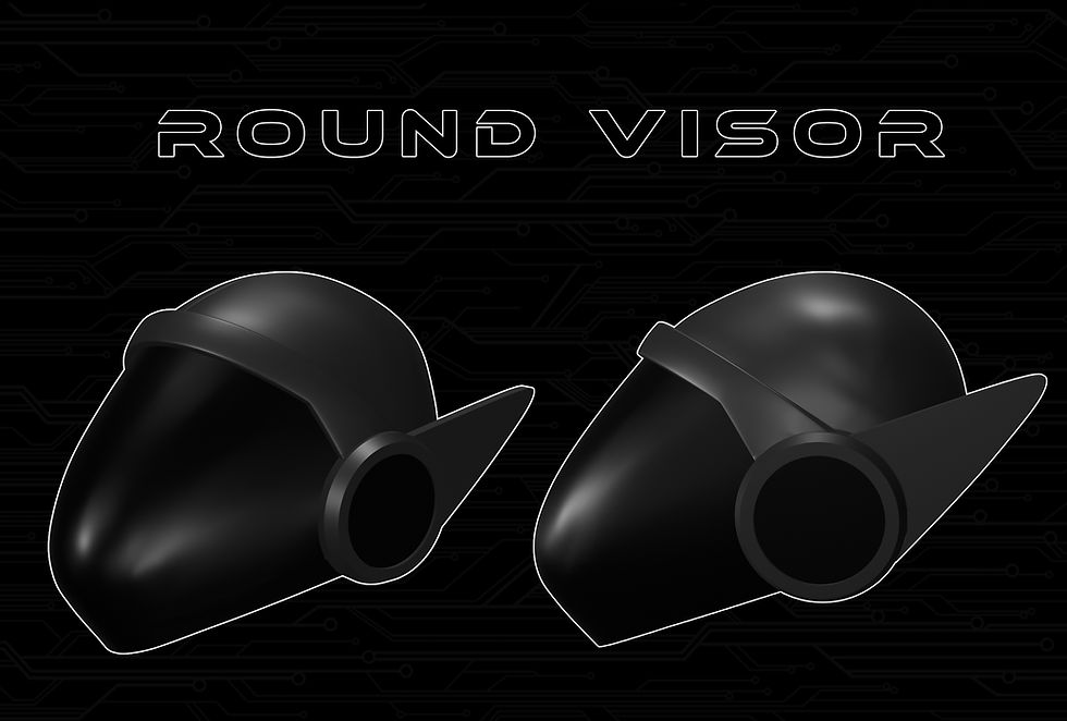 Rounded Protogen Visor | FurBitten Studios