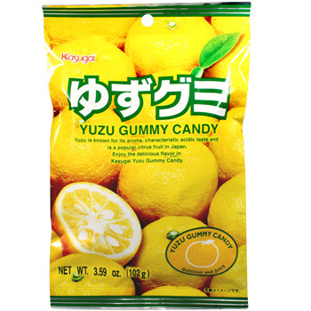 Kasugai Yuzu Gummy Candy 102gm Free Shipping