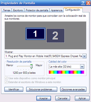 Configurar pantalla | My Site