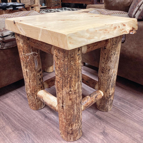 𝚙𝚊𝚐𝚘𝚜𝚊 》Log End Table | justrustic