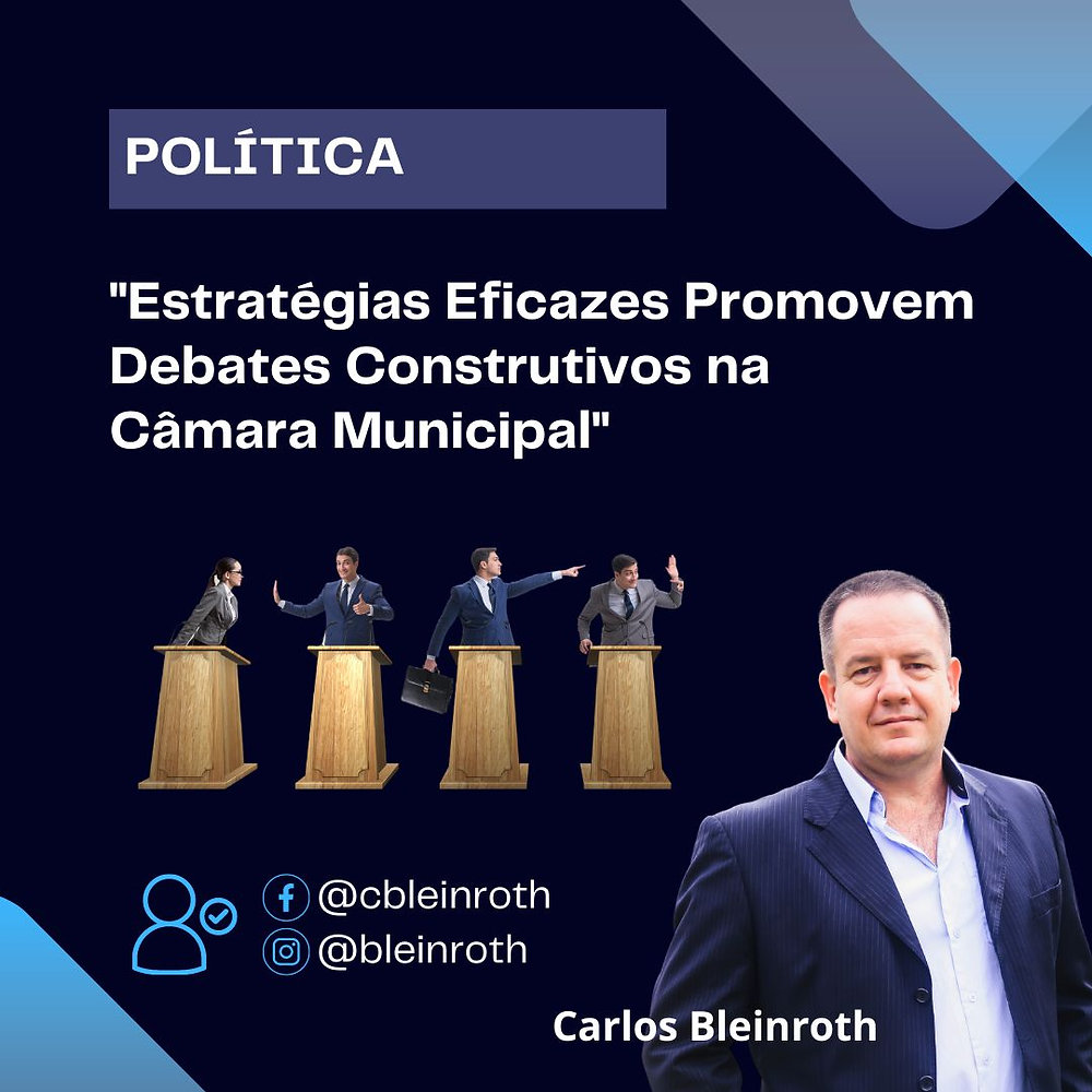 Promoção de debates construtivos e respeitosos nem Câmaras Municipais