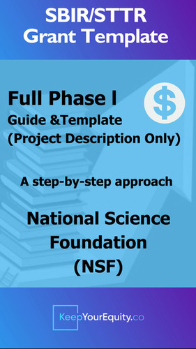 NSF SBIR/STTR Full Phase I Guide and Template (PROJECT DESCRIPTION ONLY ...