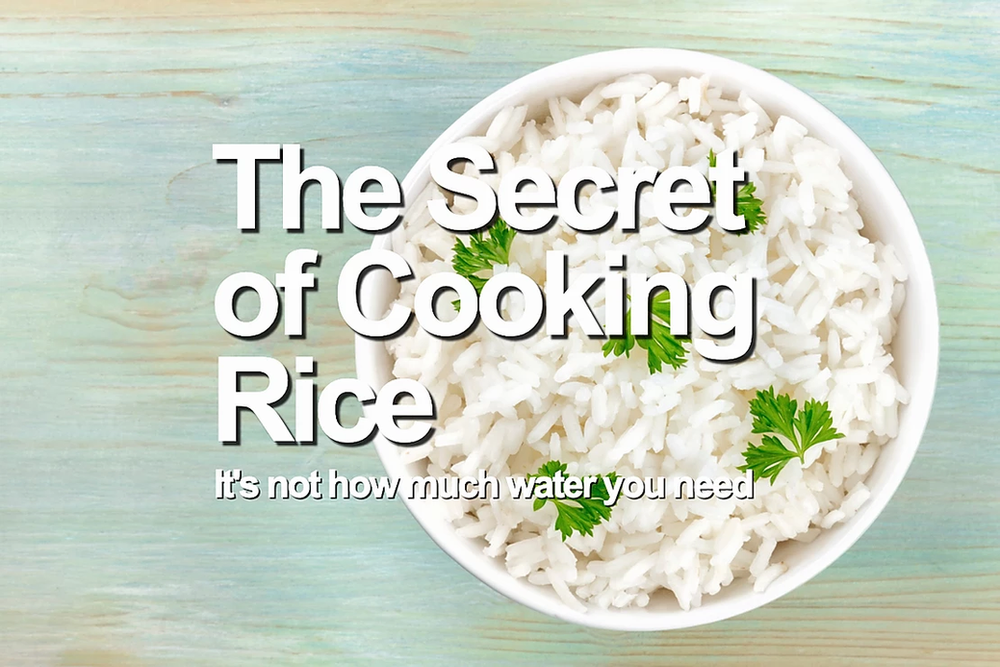 The secret of Cooking Rice: It's how much water you lose, not how much ...