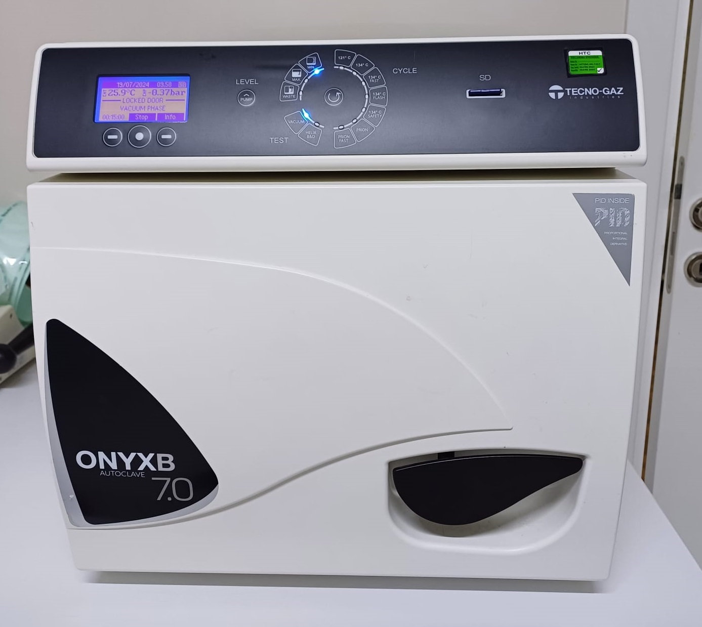 TECNO-GAZ ONYX Autoclave Technical Service | Benk Instruments