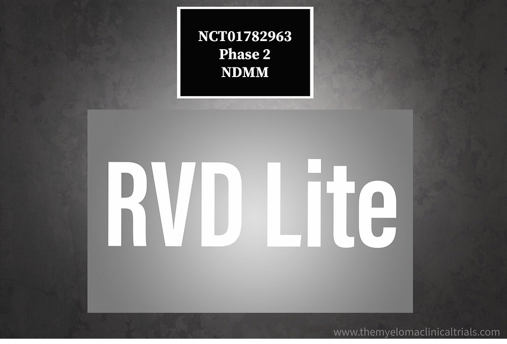 RVD Lite - Multiple Myeloma Clinical Trials