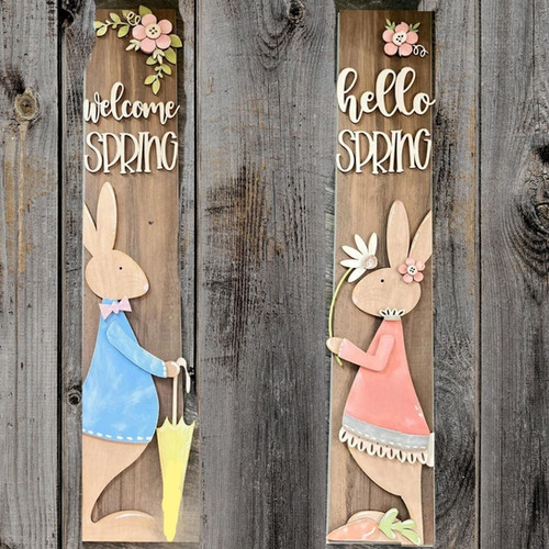 Bunny Couple Porch Leaners | The Painted Toad