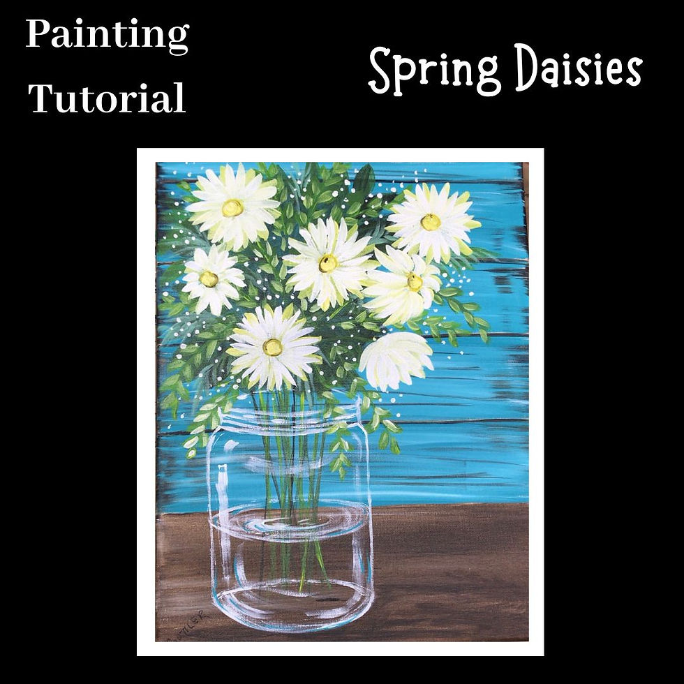 Spring Daisies Painting Tutorial | The Painted Toad