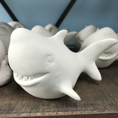 Bisque Ceramic Shark | The Painted Toad