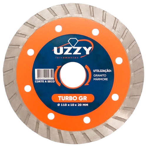 Disco de corte turbo granito 110x20x10mm | UZZY Ferramentas