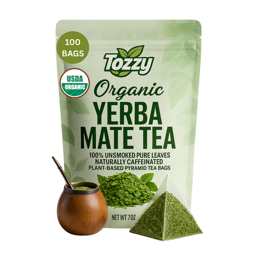 Organic Unsmoked Yerba Mate Tea | 100 Count - (Plant-Based Pyramid Tea ...