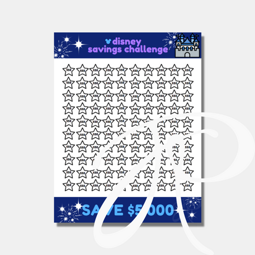 Disney Savings Challenge Tracker Printable | projectJPco