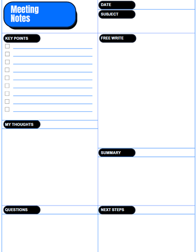 Meeting Note Template | BLK Project Managers