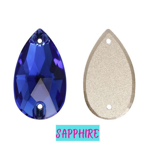 Sapphire Pear | Royal Rhinestones