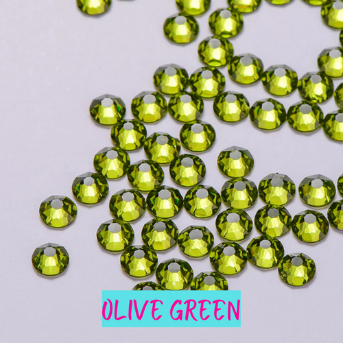 Olive Green 16 Cut | Royal Rhinestones