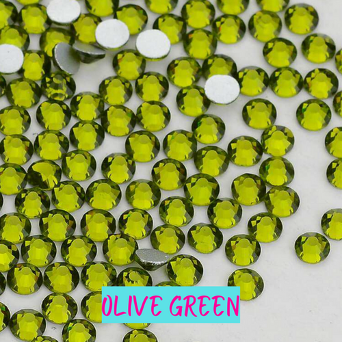 Olive Green 14 Cut | Royal Rhinestones