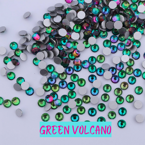 Green Volcano 14 Cut | Royal Rhinestones