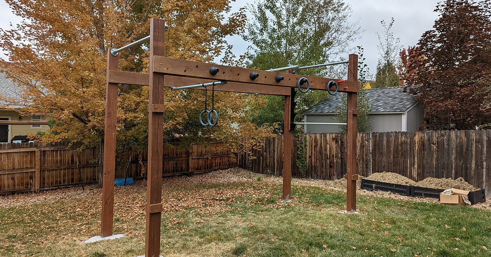 Backyard or Basement Ninja Warrior and Parkour Obstacles