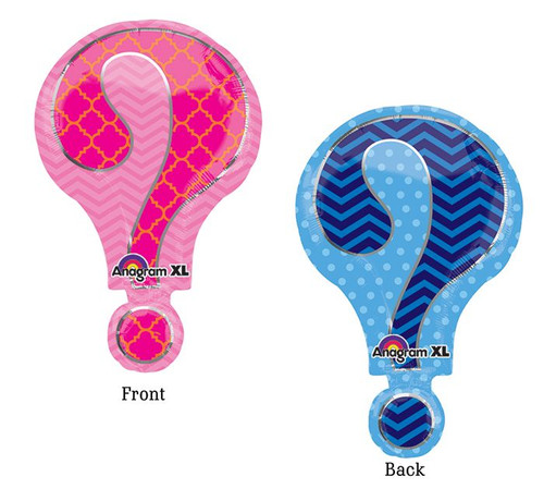 28" Gender Reveal Question Mark Foil Balloon: Perfect for Gender Reveal ...