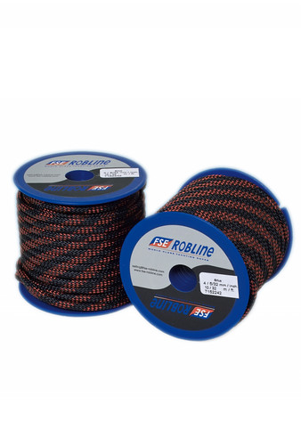 Rope Robline Sirius 4mm Tampen black/red Breaking Load 350kg (Price Per ...