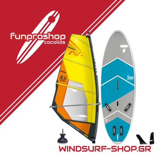 Complete Windsurf Package - Board 160L Daggerboard & Nautix Dacron Rig ...