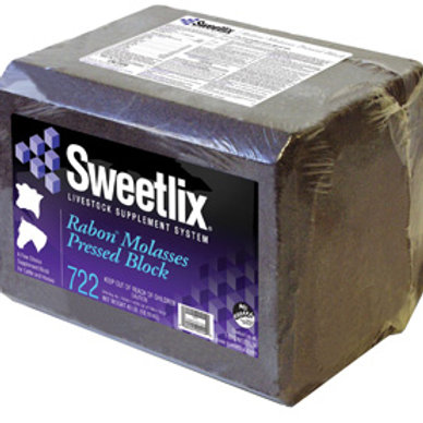 Sweetlix Rabon Molasses Pressed Block - 40 lb | King Feed Wimberley