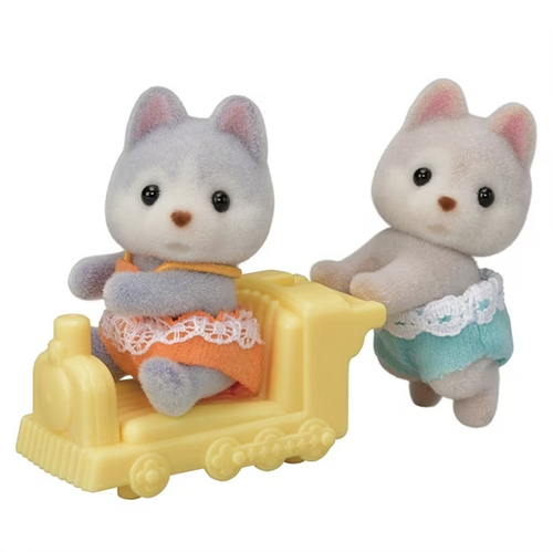 Calico Critters Husky Twins Amber and Jeremy CC1979 | EVANS