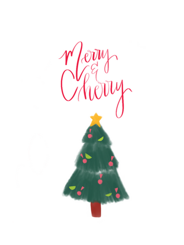 Merry & Cherry Greeting Card | Pivot Preserves