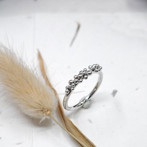 Bubble Cluster Stacker Ring | Mooi Jewellery
