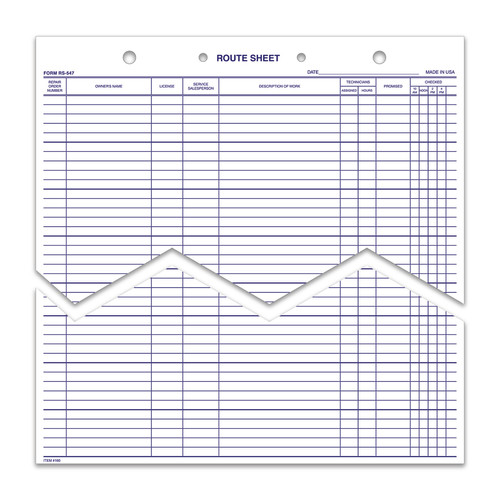 Route Sheets | AUTO PRINTSTOP