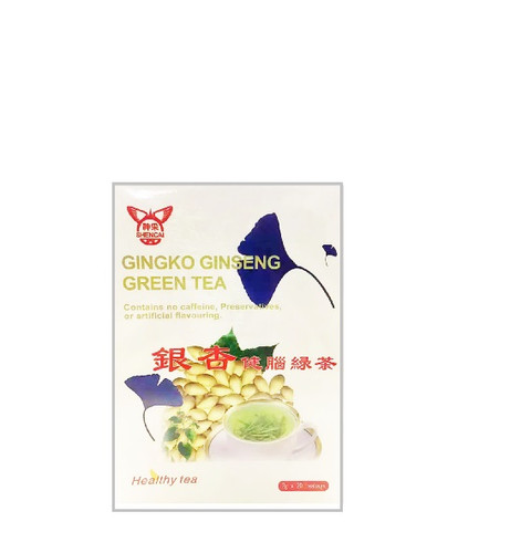 GINGKO GINSENG GREEN TEA 20BAGS 40g | Champ Firm Trading