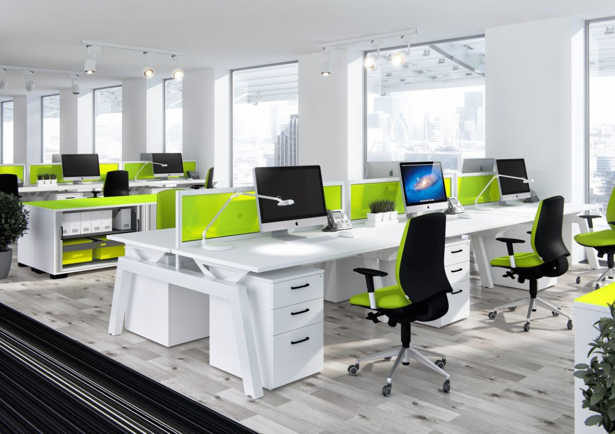 Linear | Office Desks | Bench | Fluid