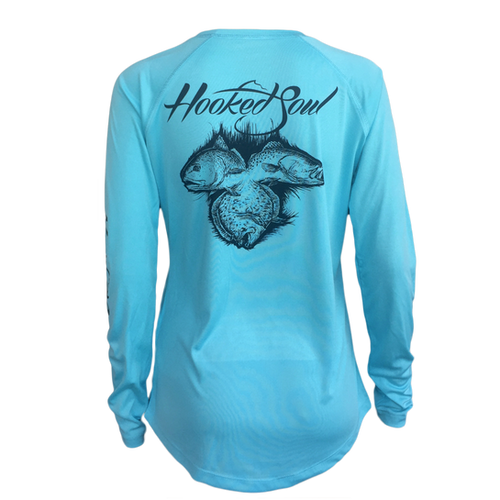 HS INSHORE SLAM - Women's LS UPF Performance Top | Hooked Soul