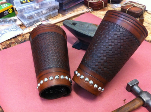 Curly Bill Roping Cuffs | Foo Fa Raw Leather